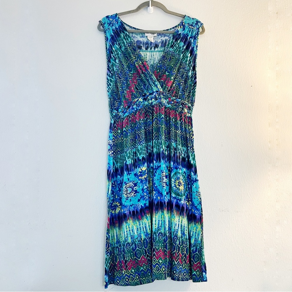 Kate & Mallory Designs Dress Ikat Pattern Sleeveless … - Gem